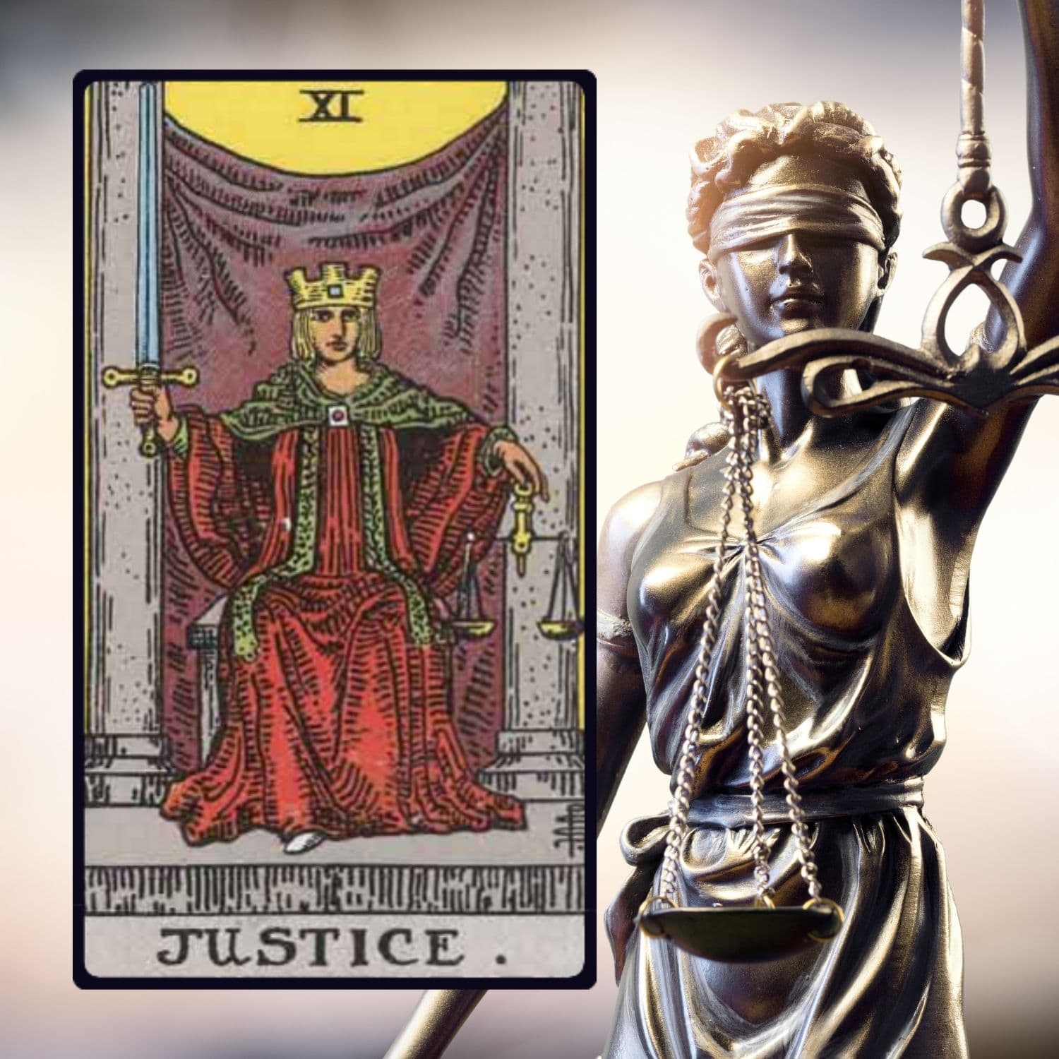 Lá bài tarot The Justice - Số 11
