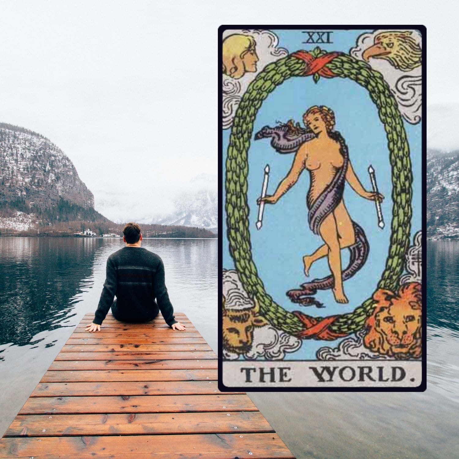 Lá bài tarot The World - Số 21