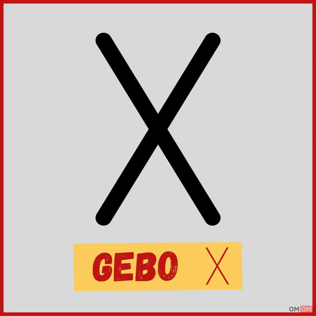 Ý nghĩa ký tự Gebo ᚷ- Rune - Biểu tượng - 2024